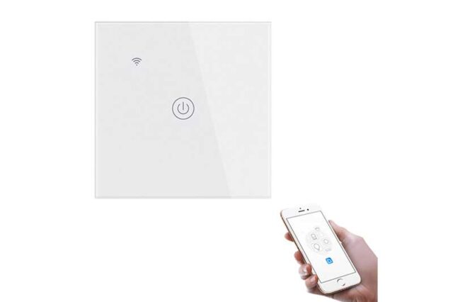 UK Smart 1-gang 1-way Switch (On/off) 10amp Load (200w) Robots Cyprus ...